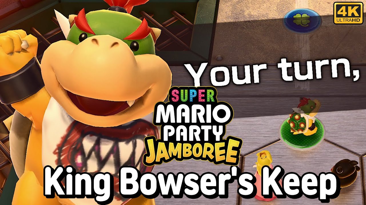 King Bowser's Keep Bowser Jr. Peach Mario and Ninji - Super Mario Party ...