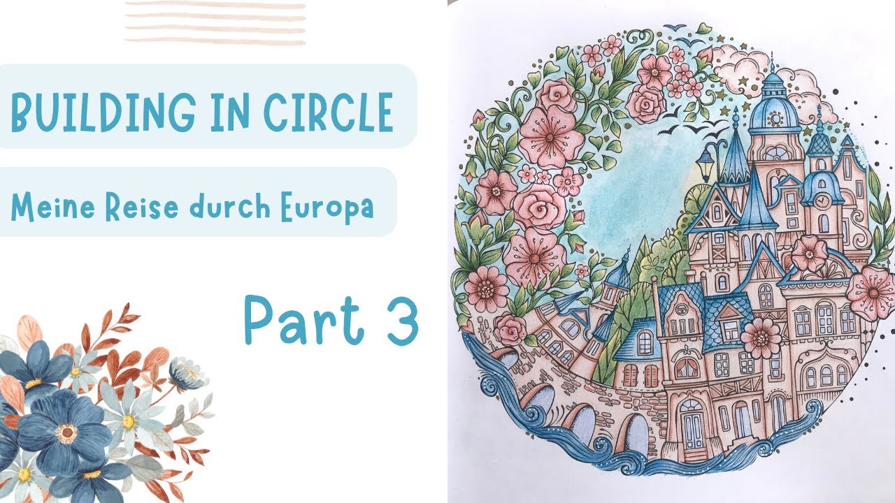 Adult Coloring | Building in Circle from Meine Reise durch Europa ...