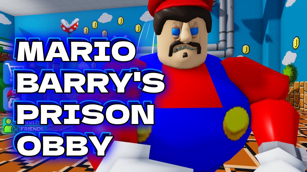 Roblox Obby Mario Barry's Prison Run Full Gameplay No Death Speed Run ...