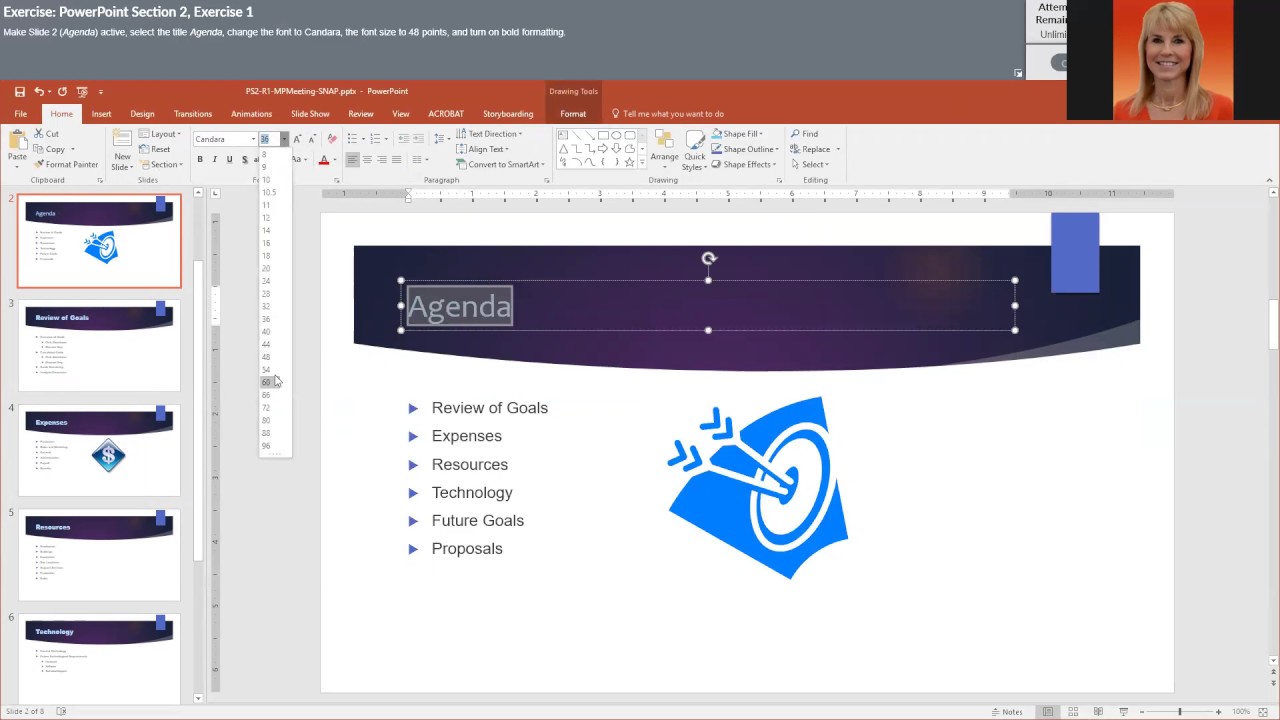 Snap PowerPoint Section 2 Excercise 1 - YouTube