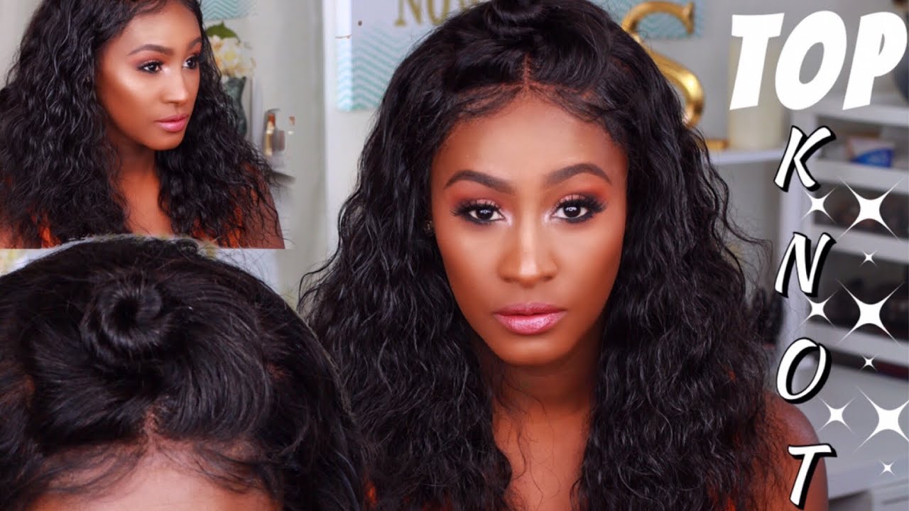 Natural Soft Top Knot with Loose Curly 360 Lace Front Wig |Sunwell Wigs ...