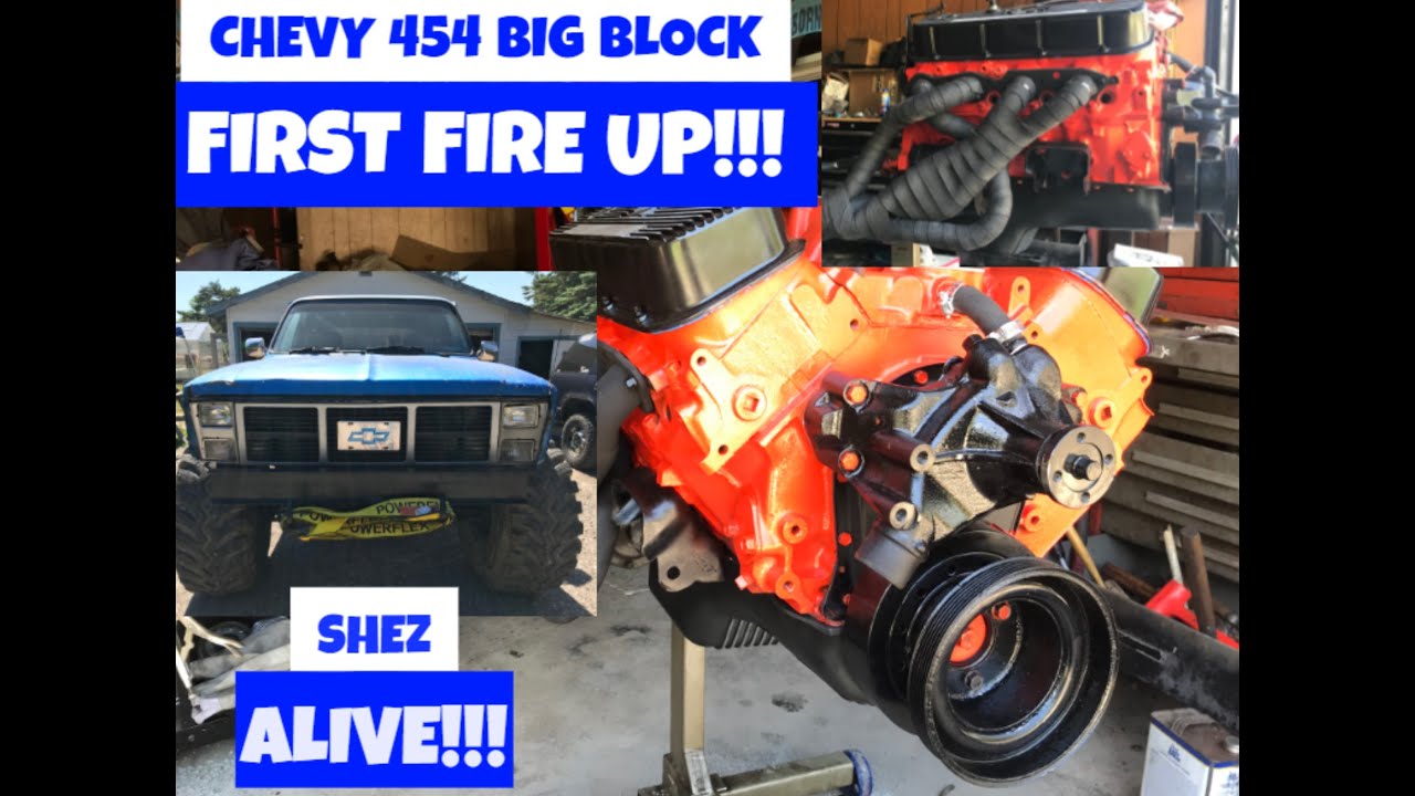 87 K5 BLAZER 454 FIRST FIRE UP!!! WARNING SHE'S LOUD!!! - YouTube