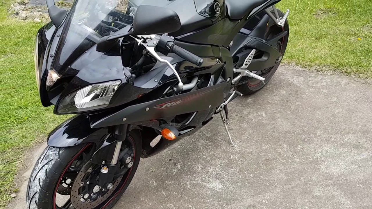 Yamaha YZF R6R RJ11 2006 as a beginner bike - YouTube