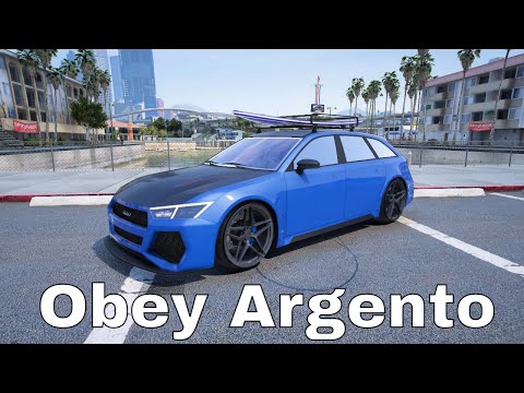 GTA 5 - OBEY ARGENTO CUSTOMIZATION (AUDI RS6 AVANT) - YouTube