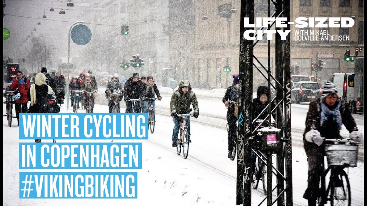 Winter Cycling in Copenhagen - Viking Biking - YouTube