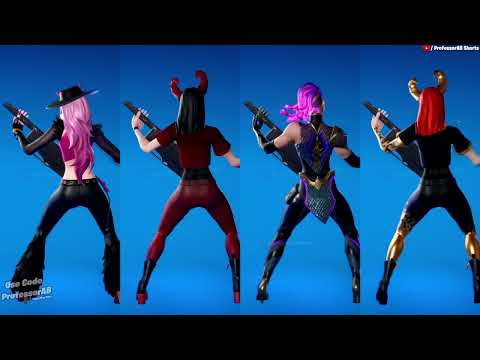 Fortnite Hip Check With Haze vs Harpy Haze vs Medusa Skin Thicc 🍑😘😜😍🔥 Who Won ?