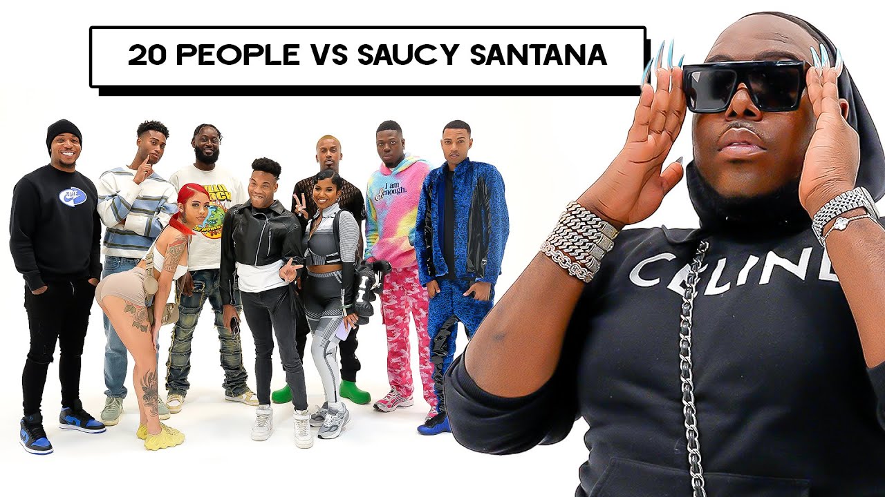 20 MEN VS 1 RAPPER: SAUCY SANTANA! with Shamar | Finding Bae Ep. 1 ...