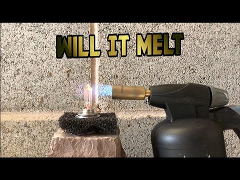 Will It Melt: Halogen Light Bulb (EXPLODES) - YouTube