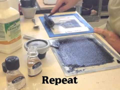 Mono Lithograph on Ceramic Clay - YouTube