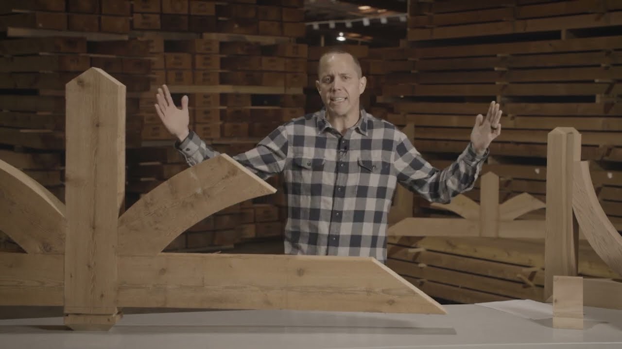 Rustic Timber Gable Brackets - YouTube