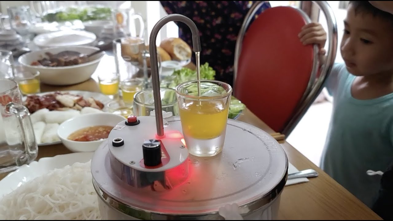 007 - Eating Pho And Drinking With An Automatic Shot Dispenser - YouTube
