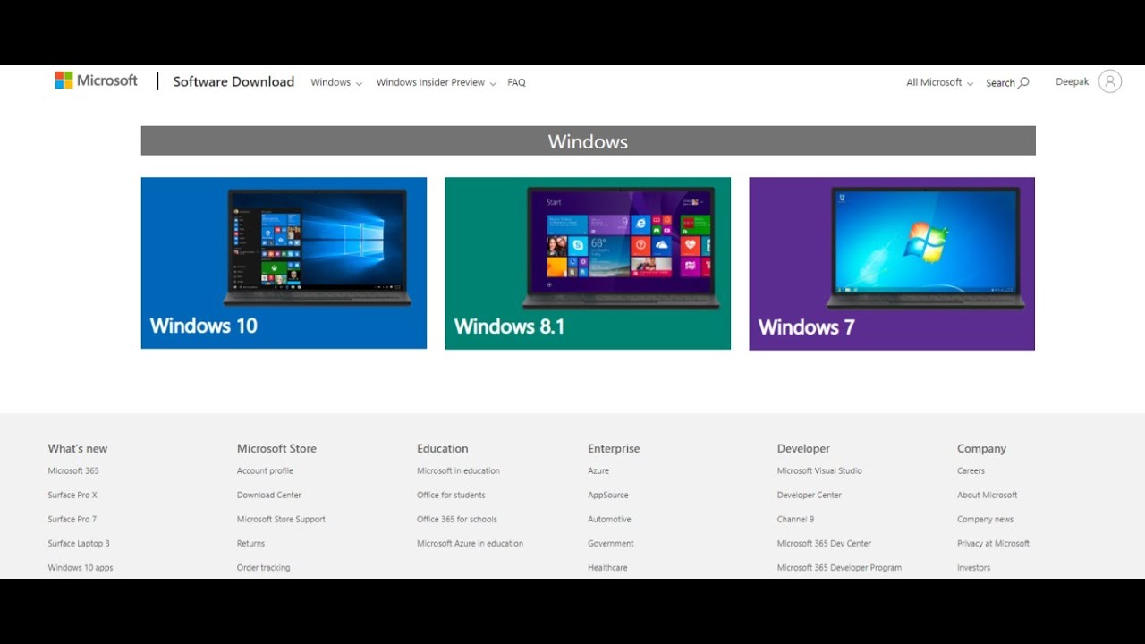 How to download Windows setup tools now 7, 8.1, 10 - YouTube