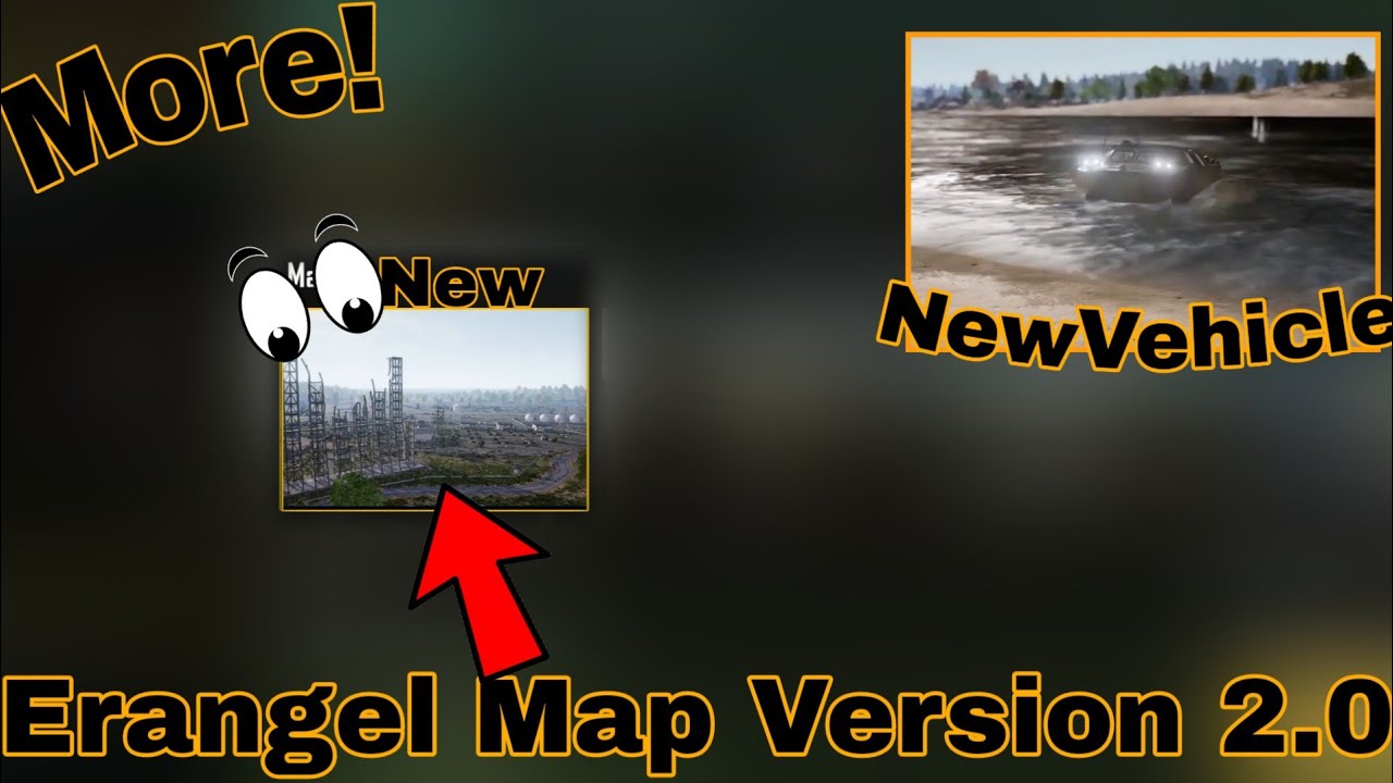 New Erangel Map Version 2.0 | New Car | Ledge Grab | Map Marker ...