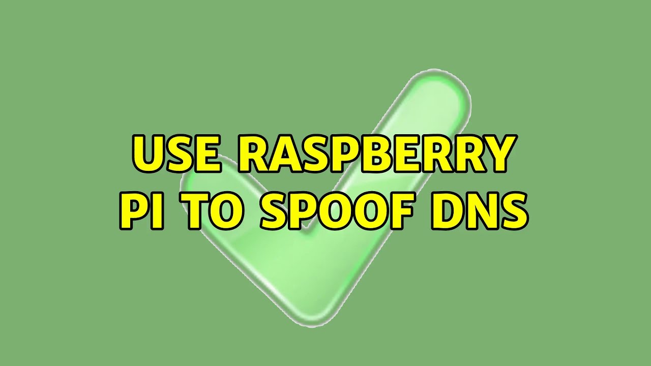 Use raspberry pi to spoof dns - YouTube