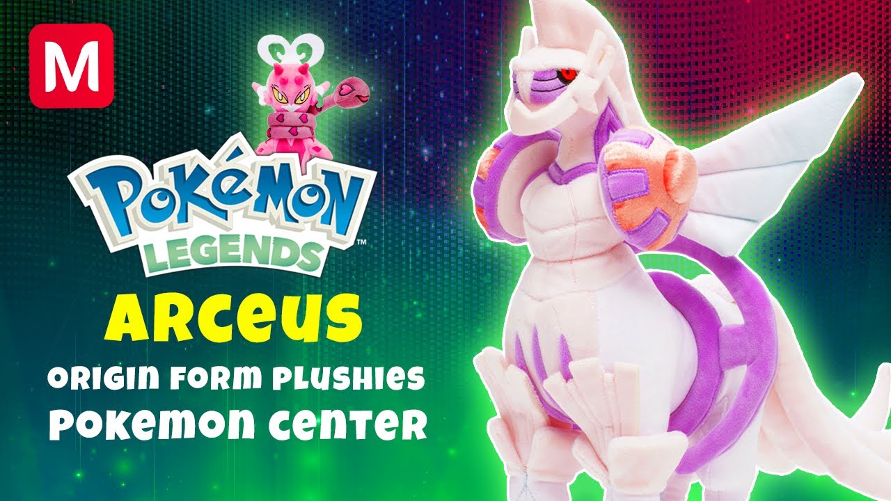 ORIGIN FORM plushies from Pokémon Legends: Arceus (Legendary Pokémon ...