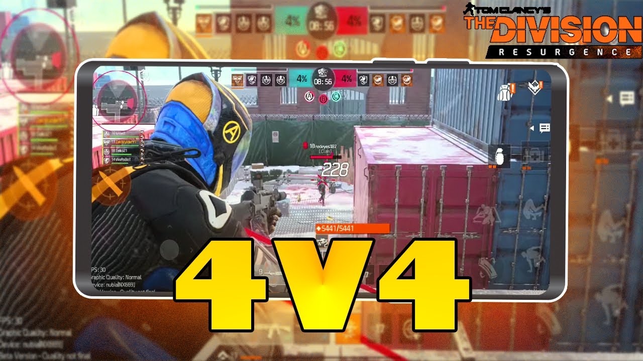 * NEW * Mode Conflict 4 vs 4 Domination Gameplay l The Division Mobile ...