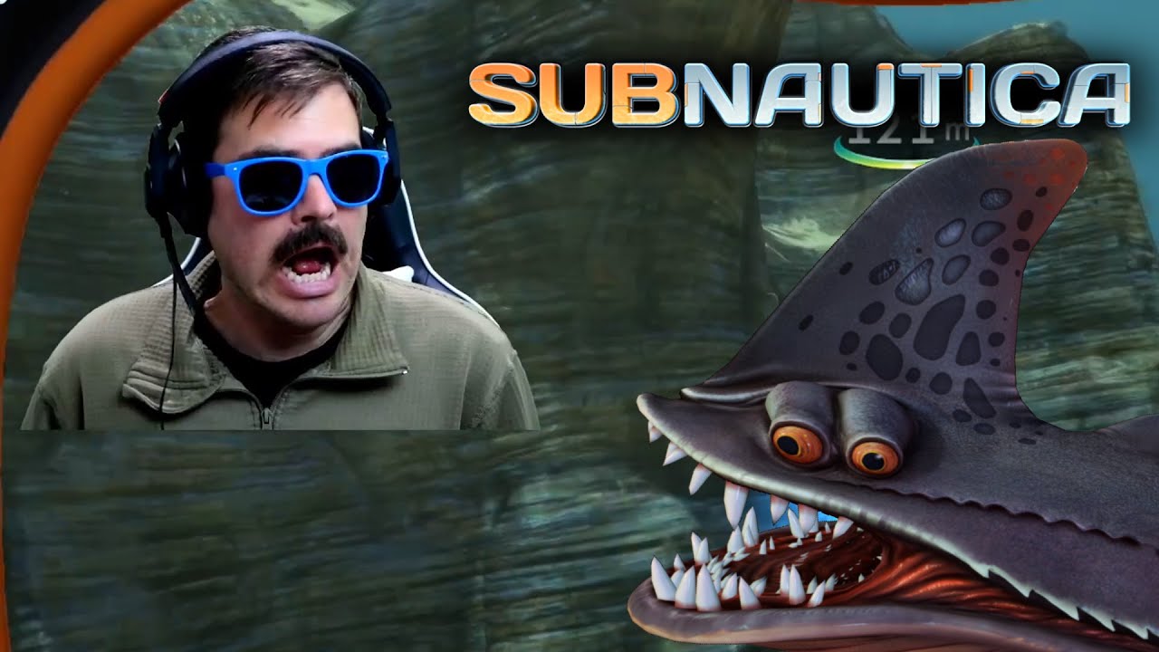 Scary Creatures in EVERY Cave of Subnautica Let's Play Episode 2 - YouTube