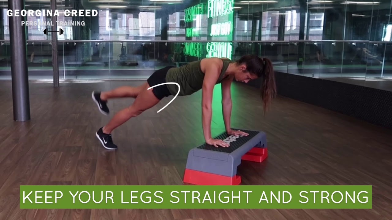 Incline Plank Hip Extension - YouTube