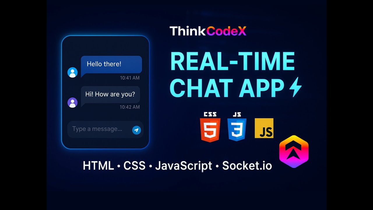 🚀 Build a Real-Time Chat App using HTML, CSS, JavaScript & Socket.io ...