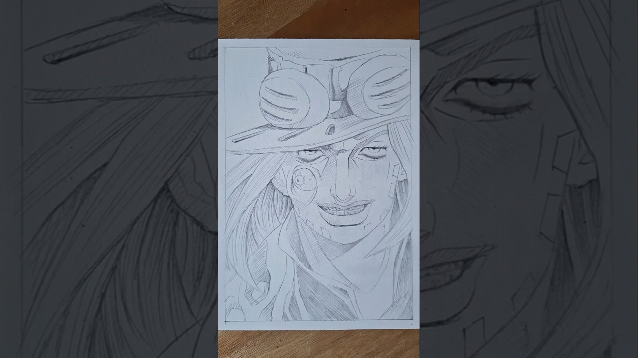 JoJo's Bizarre Adventure Steel Ball Run Animation Test on paper #jjba # ...