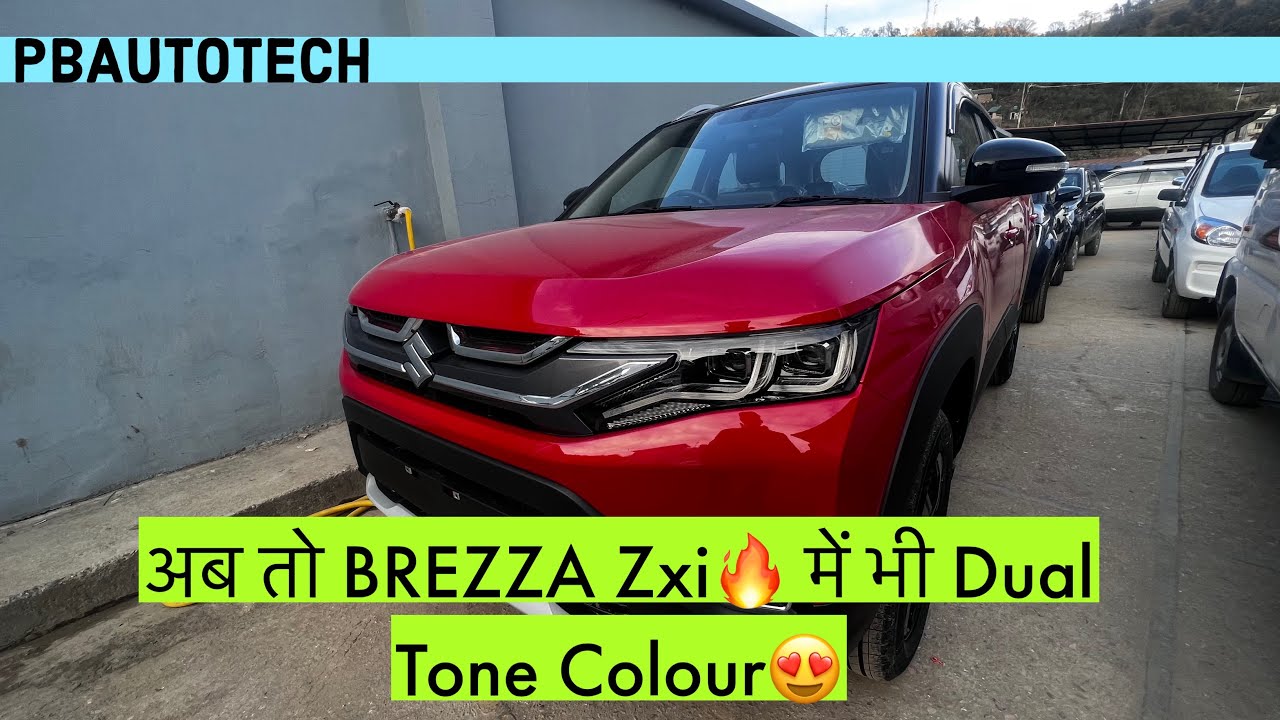 beautiful🔥 Red-Black new brezza zxi😍 with beautiful Interior🚘 ...
