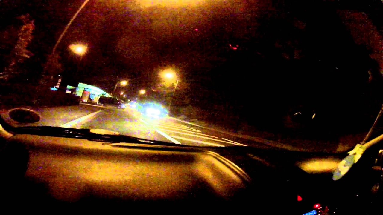 Black car with No lights on in the pitch dark - YouTube