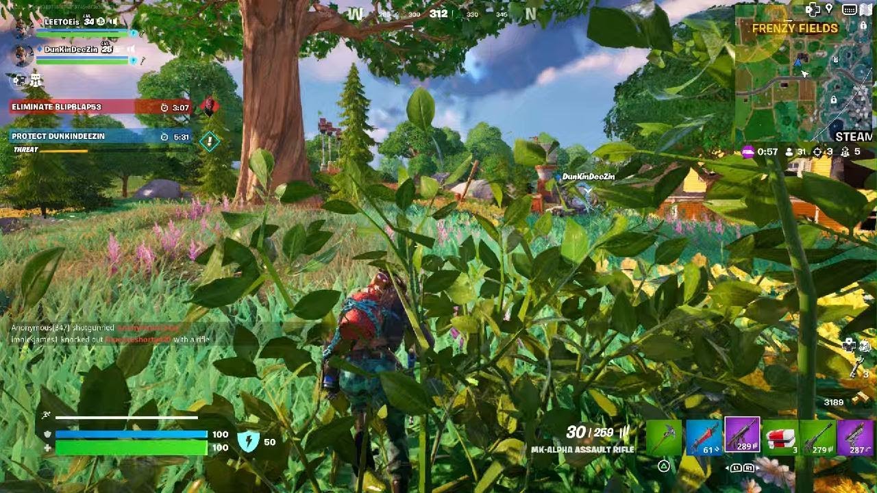 Fortnite battling at frenzy - YouTube
