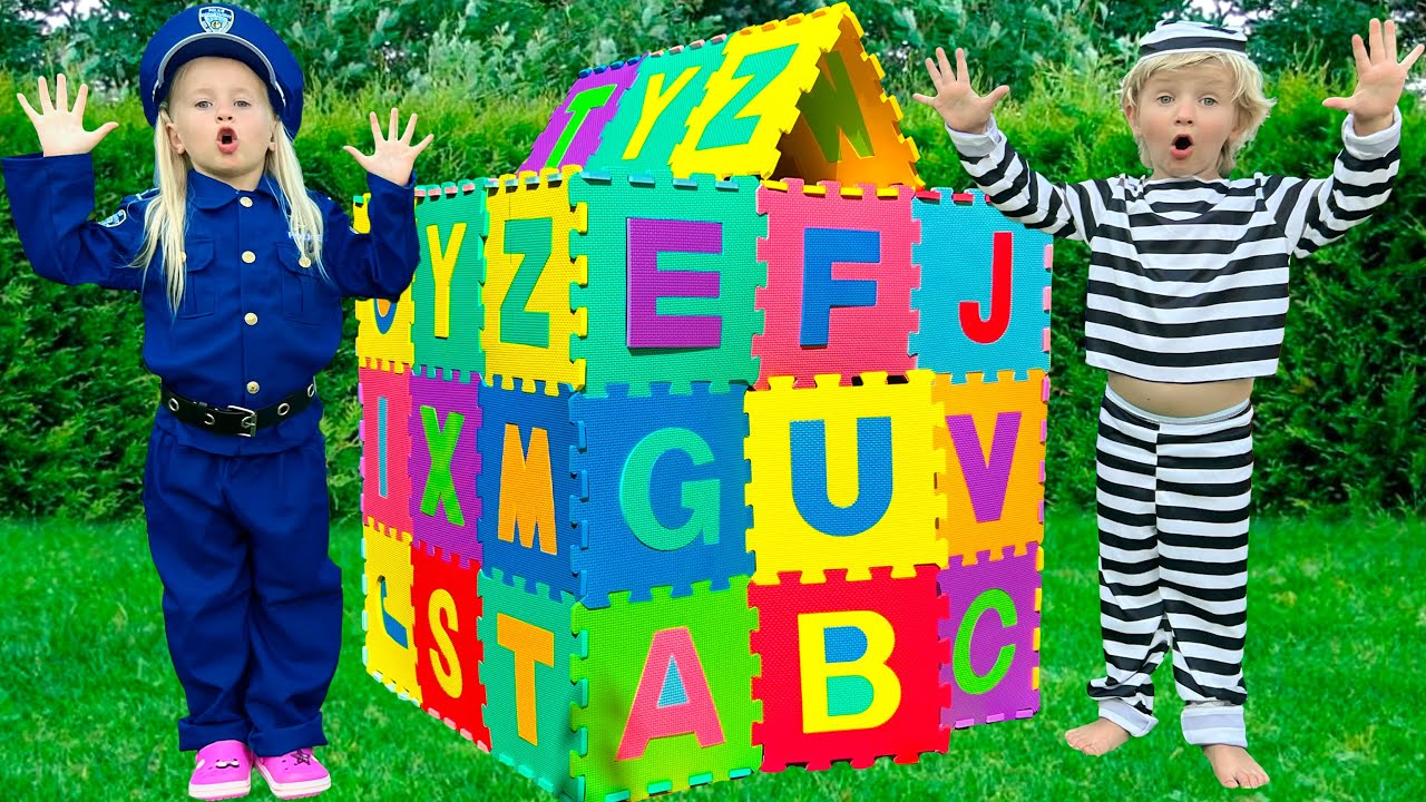 Katya and Dima play in the alphabet ABC + more Kids Songs & Nursery Rhymes - YouTube