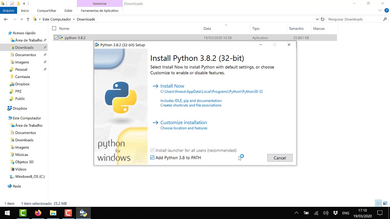 TWP010 instalação do Python - YouTube