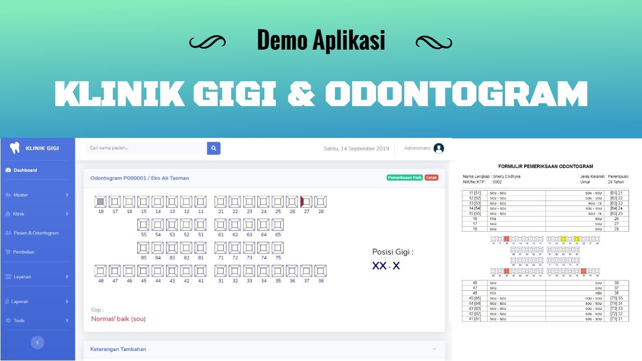 Aplikasi Klinik Gigi Odontogram (PHP & MySQL) - YouTube