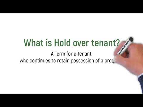 What does 'Hold Over Tenant' mean in Real Estate - YouTube