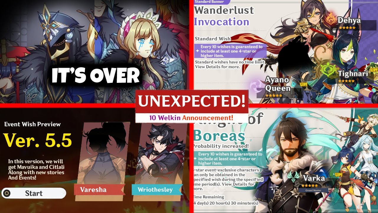 NEW 5* Standard CHANGES, HARBINGER BANNERS & Varesa OP - Genshin Impact ...