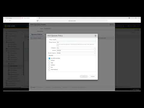 Anti-Virus and Anti-Spyware profile on Palo Alto