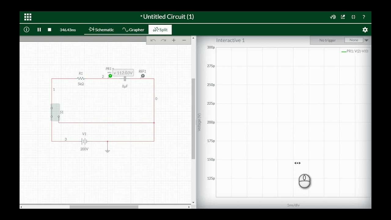 MultiSim Live Reading Values from Capacitor Charging Circuits - YouTube