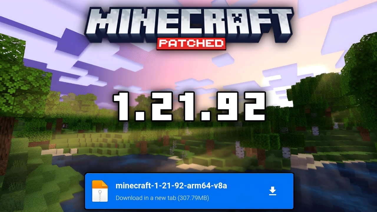 Official Minecraft Patch 1.21.92 Version | Minecraft Pe Latest Version ...