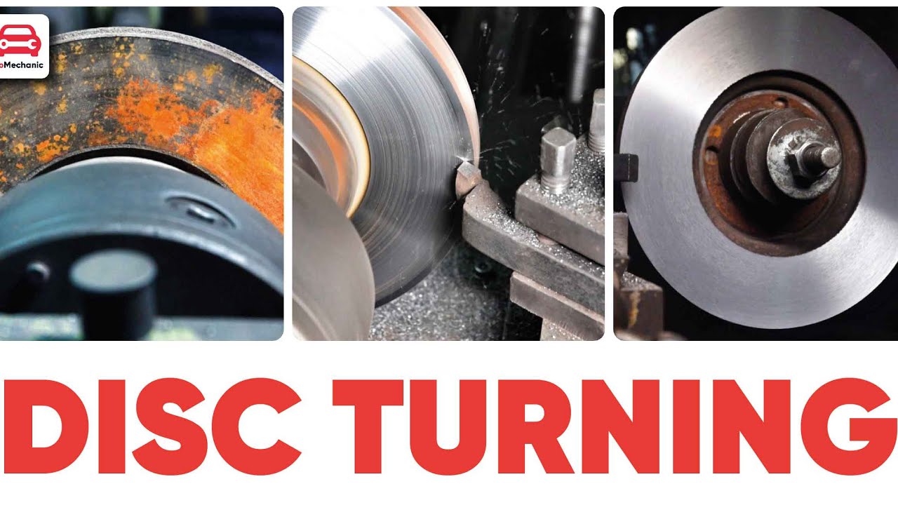 Bmw f10 2011 rear brake disc turning - YouTube