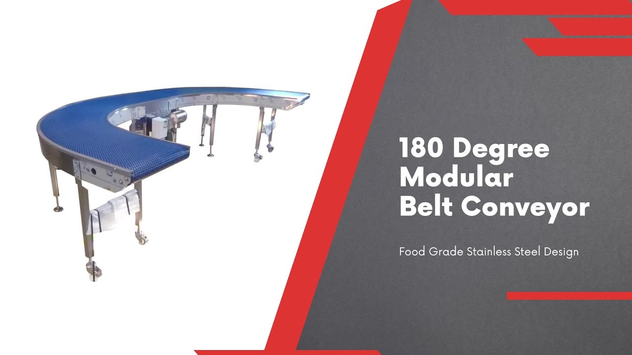 180 Degree C Curve Modular Belt Conveyor - Royal Conveyor Solutions ...