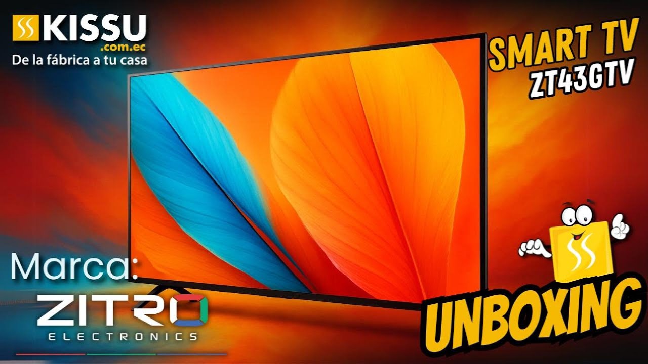 UNBOXING | Smart tv Zitro ZT43GTV 43" - YouTube