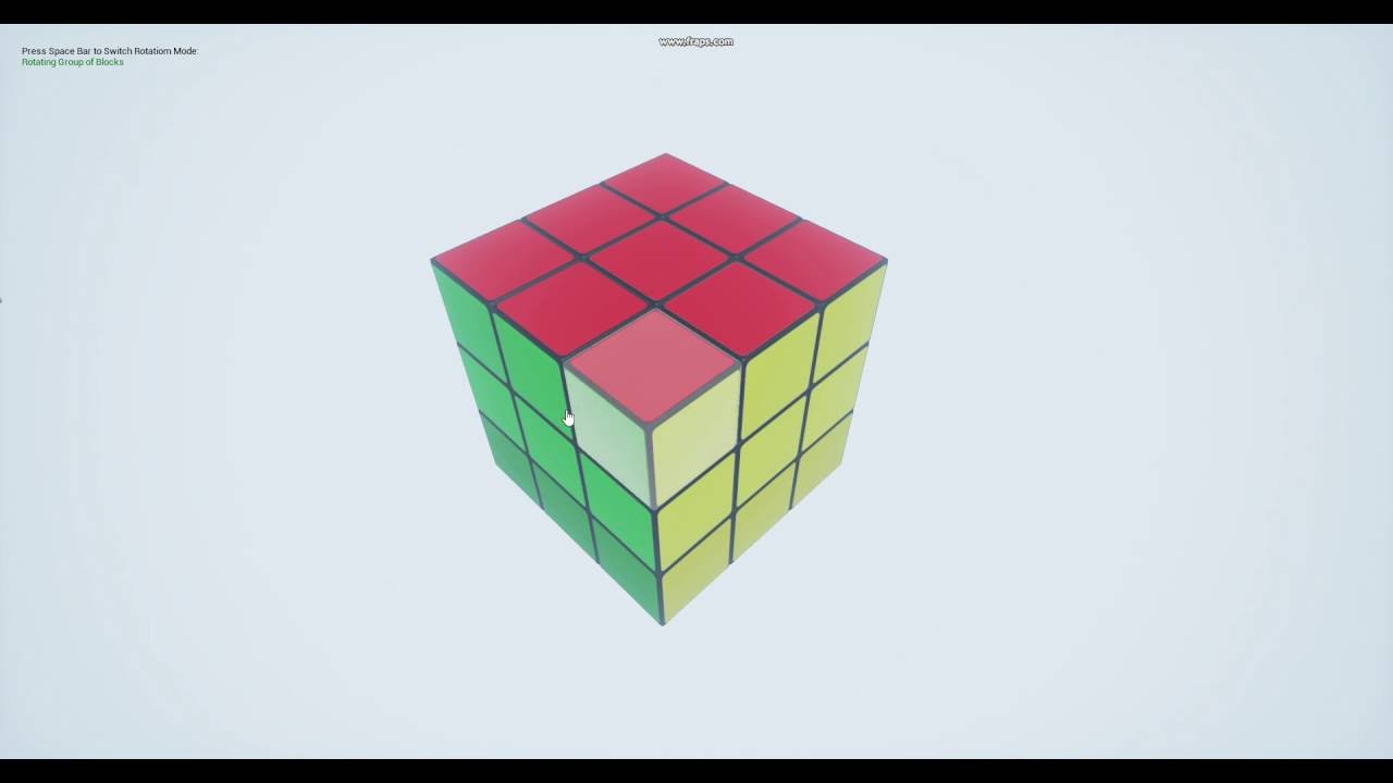 Rubik's Cube Created with UE4 Blueprints - YouTube