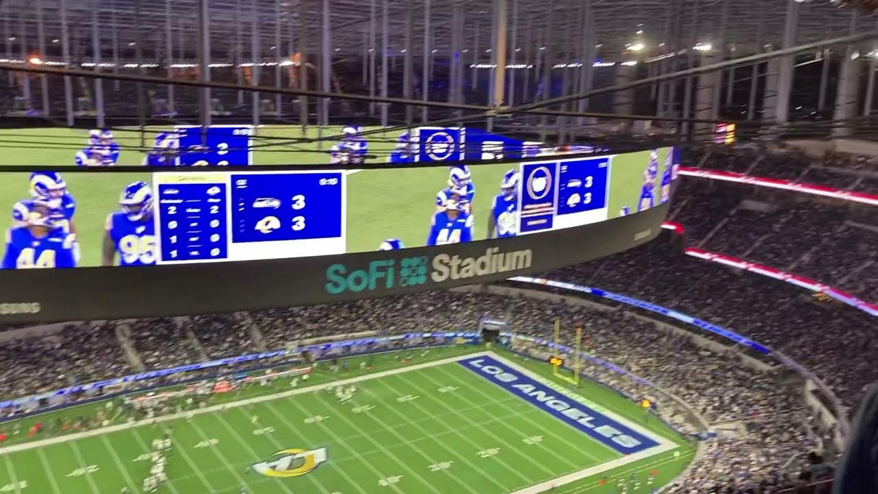 Los Angeles Rams vs Seahawks SoFi Stadium Section 536 Row 22 (top row ...