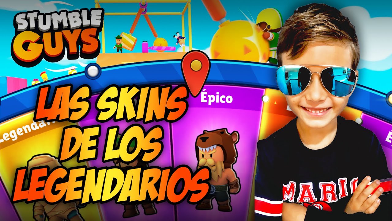 SKINS, LEGENDARIAS y ESPECIALES en ruleta Stumble Guys - YouTube