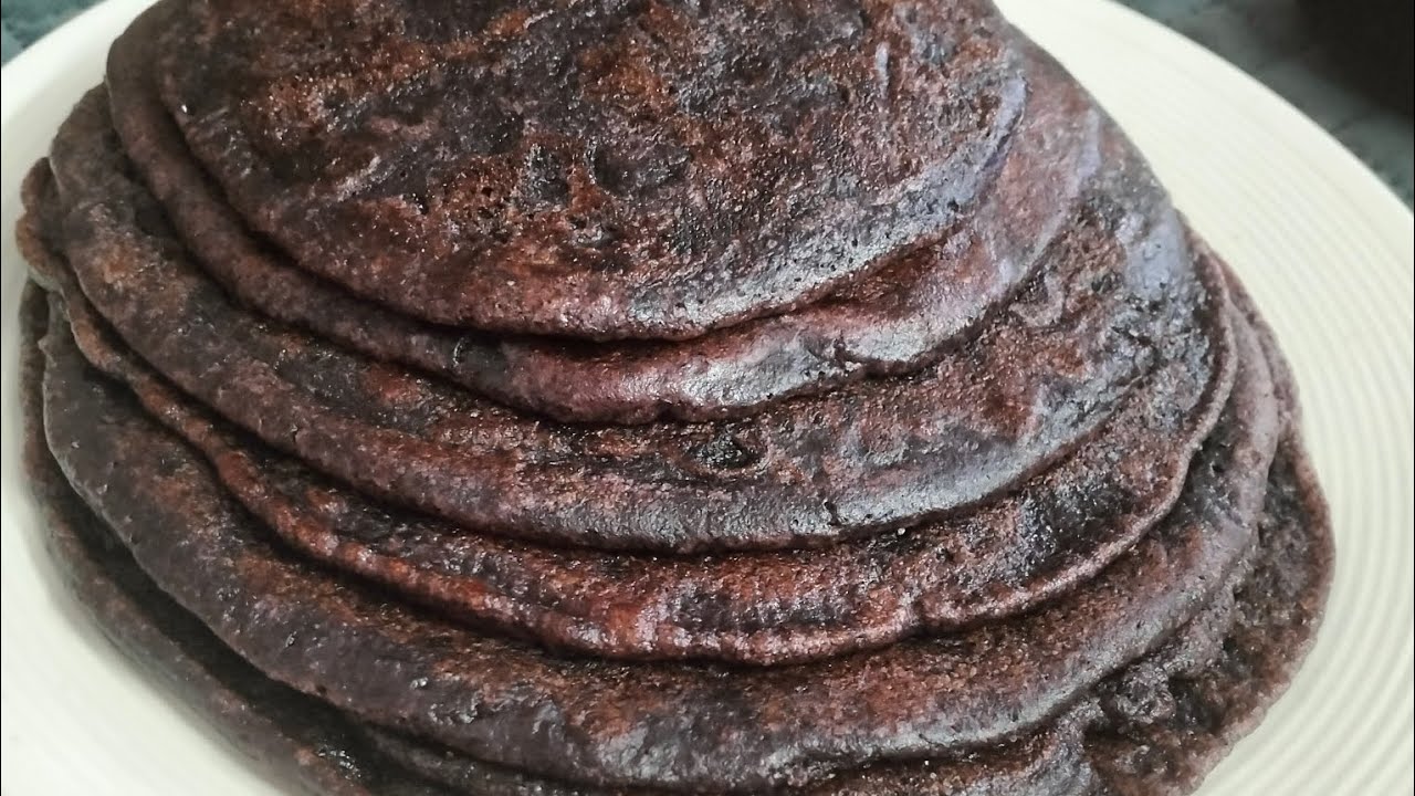 Brown sticky rice pancake recipe with boiled chicken chutney and green ...