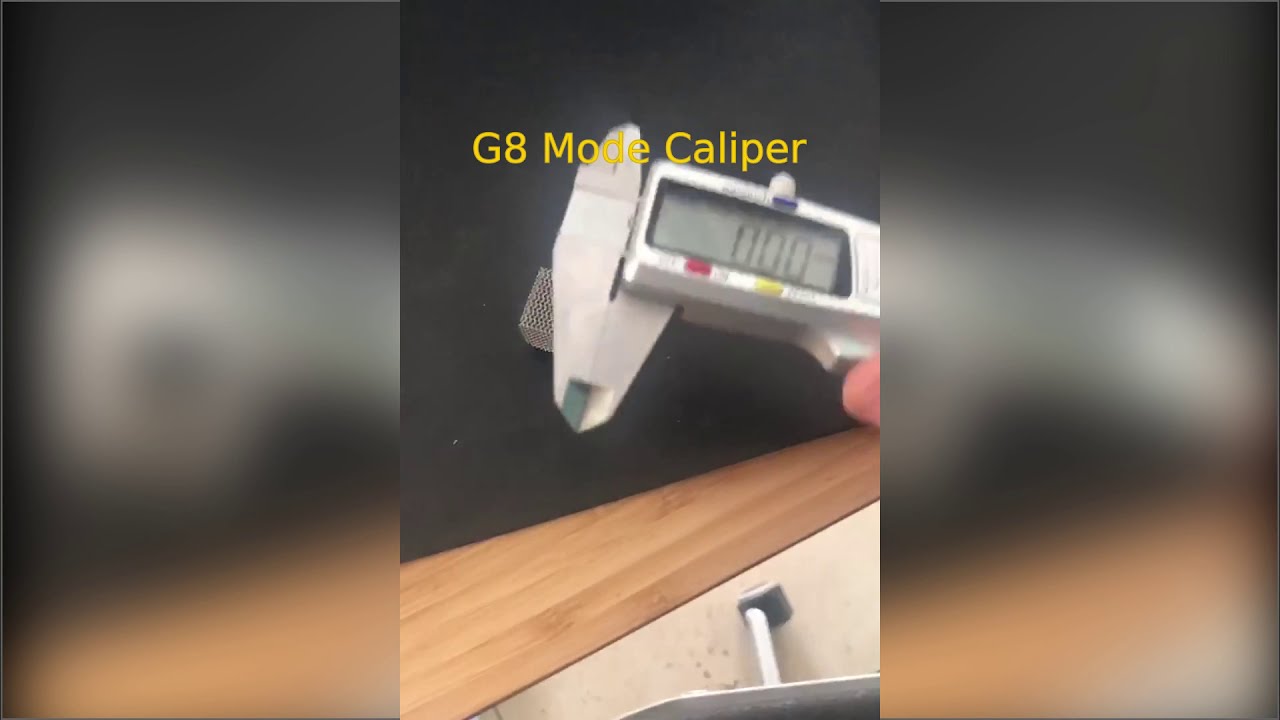 Digital caliper for G8 mode. CNC only. - YouTube