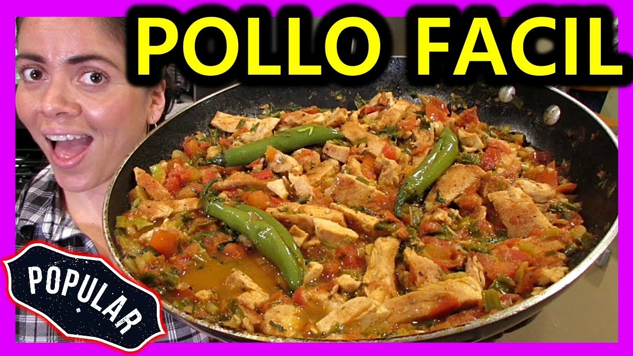 Como hacer GUISO DE POLLO 🐤 POLLO a la MEXICANA 💖 - YouTube