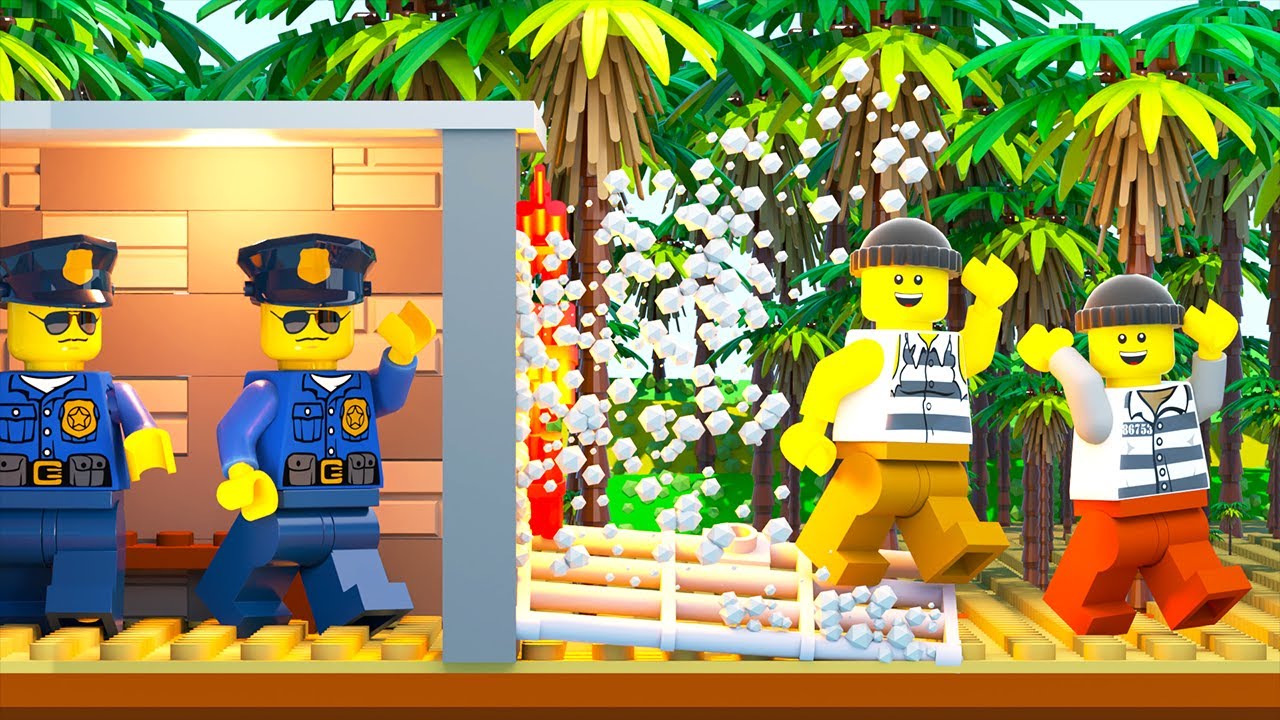 LEGO Prison Break in Jungle - Secret Escape - YouTube
