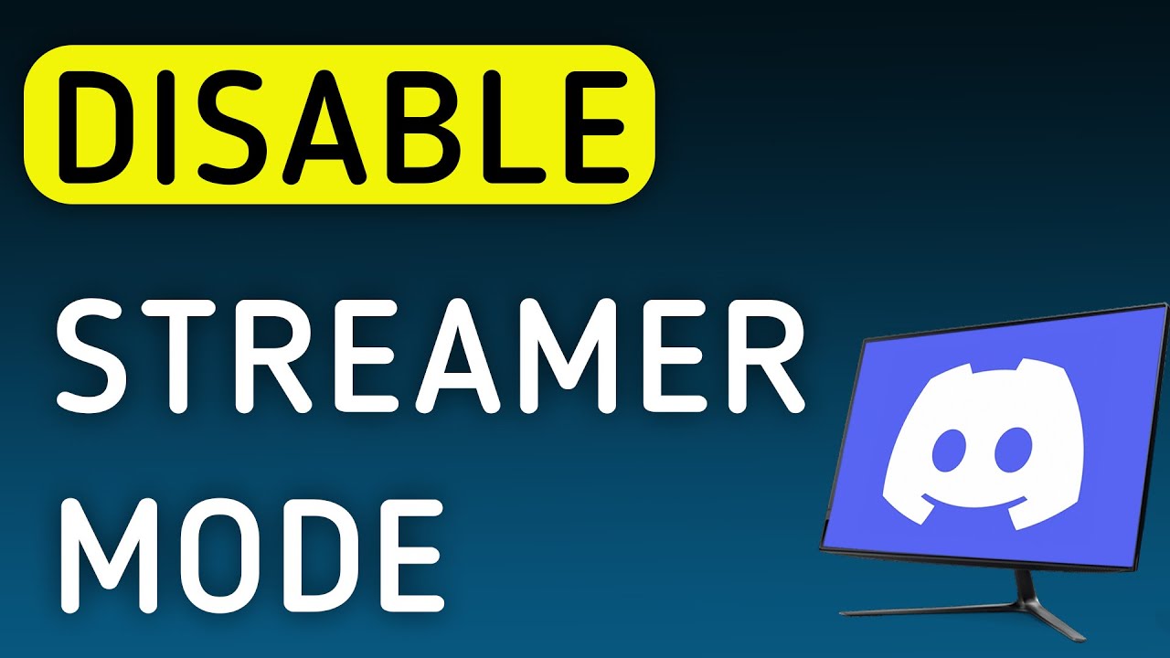 How To Disable Streamer Mode On Discord App On PC (New Update) - YouTube