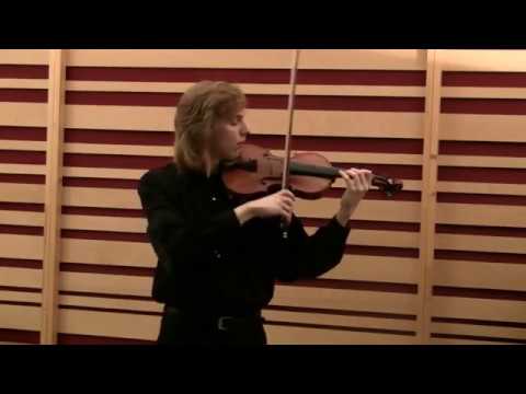 Paganini: Caprice No 2: Albrecht Menzel, violin - YouTube