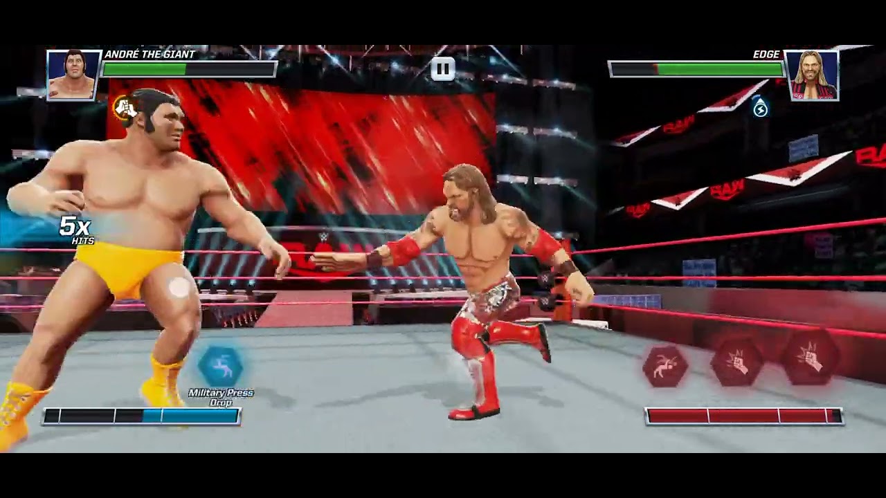 WWE MAYHEM THE GIANT VS EDGE FULL FIGHT/NEW EVENT/ #supermove FUNNY ...