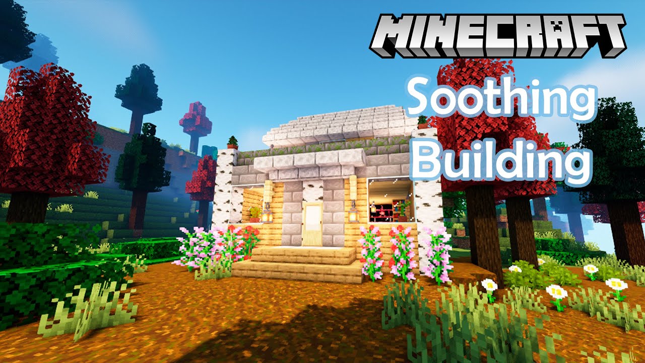 Building Cozy House With Terrace [Minecraft Building ASMR, Relaxing ...