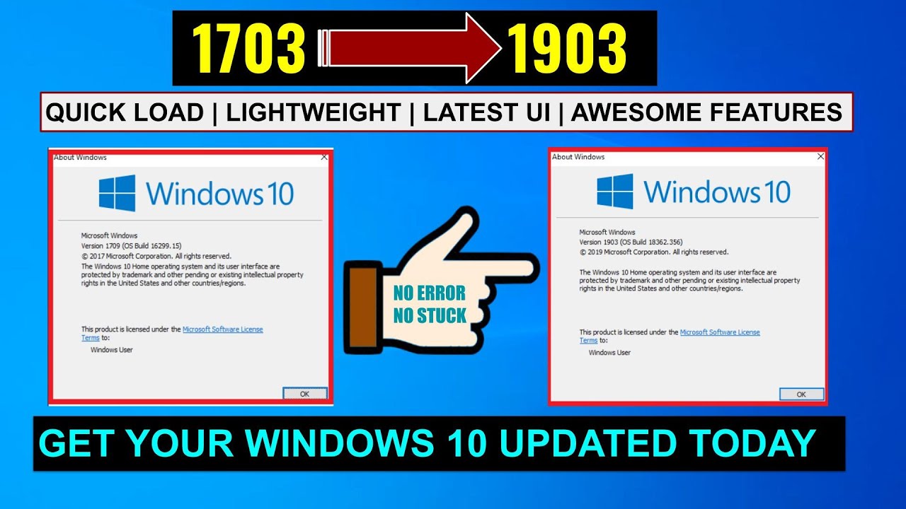 Windows 10 : Update to the latest version/cool/awesome & fast - YouTube